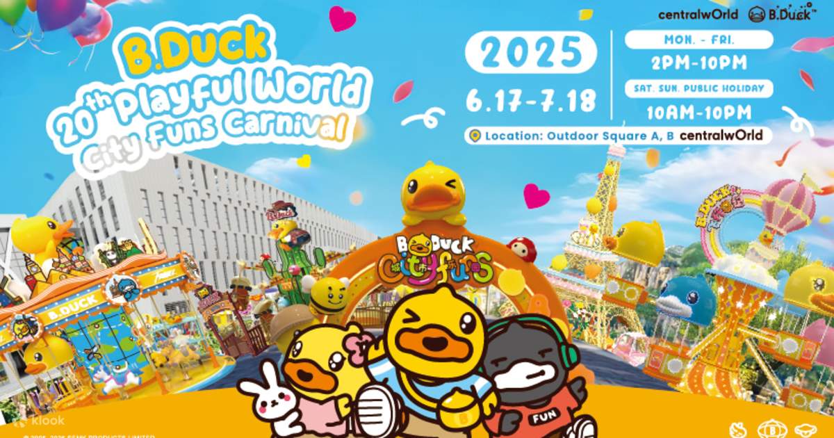 B.Duck 20th Playful World - City Funs Carnival @ CentralwOrld Bangkok - Klook Canada